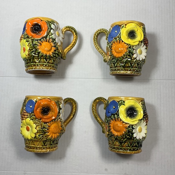 Inarco | Kitchen | Set Of 4 Vintage 96s Retro Inarco Japan Flower Power ...